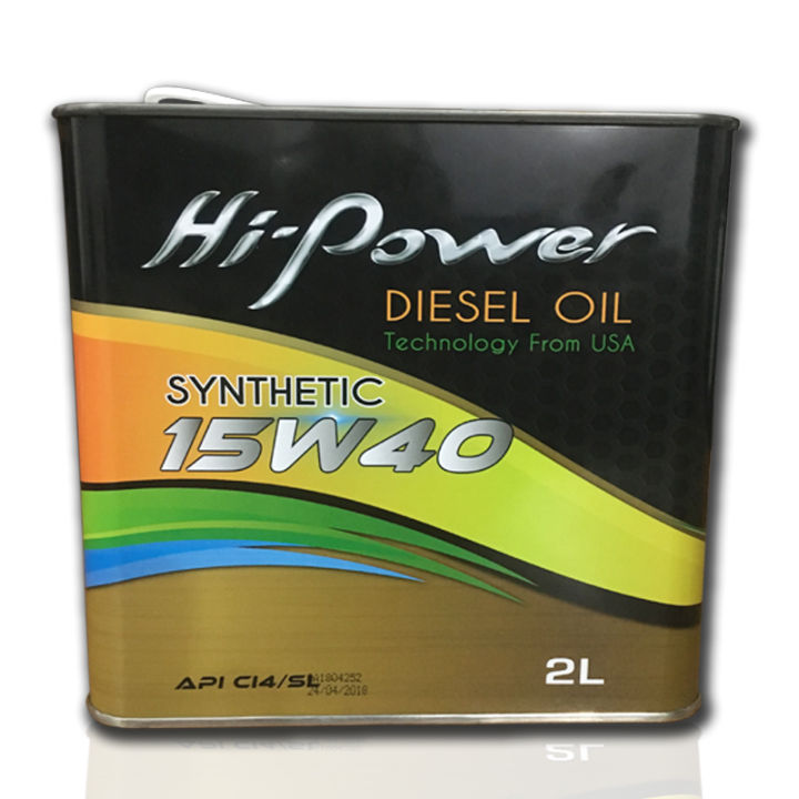 Hi-Power Semi Synthetic Engine Oil 15W-40 API CI-4/SL (2L) (Metal Can) | Daraz.com.bd