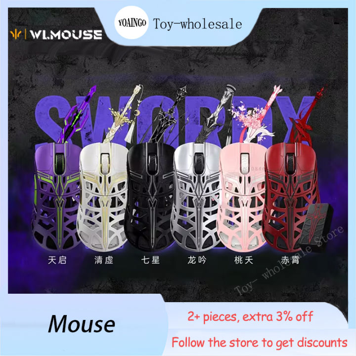 Wanling Wlmouse X Wirelsss Mouse Paw3950 Dual Mode 8k Hz Gaming Mouse ...