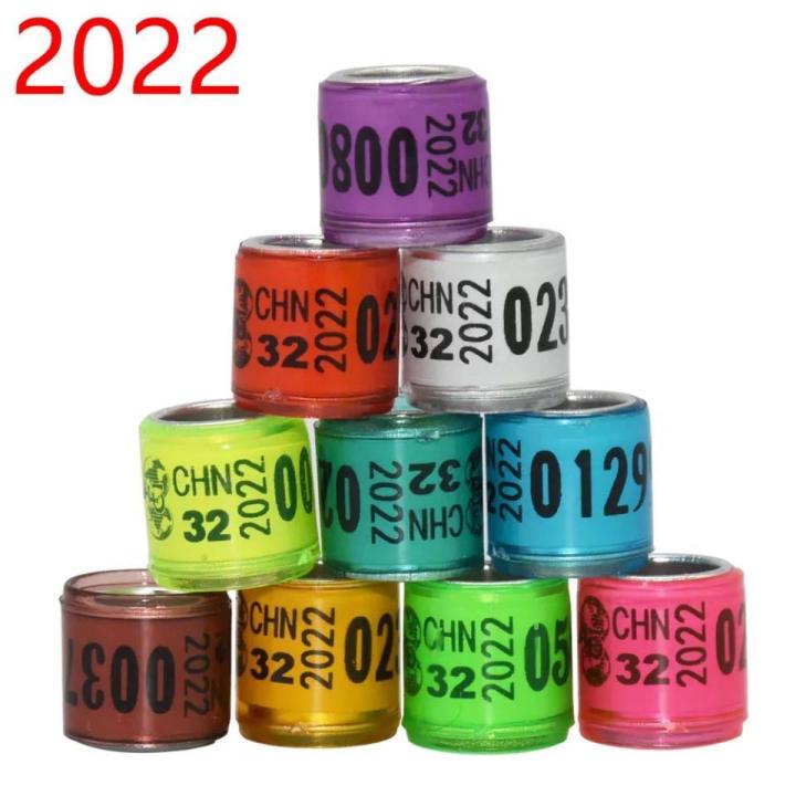 10 pcs 8mm Tag (ট্যাগ) Giribaz / Golla Pigeon Foot Ring for 2024 Racing ...