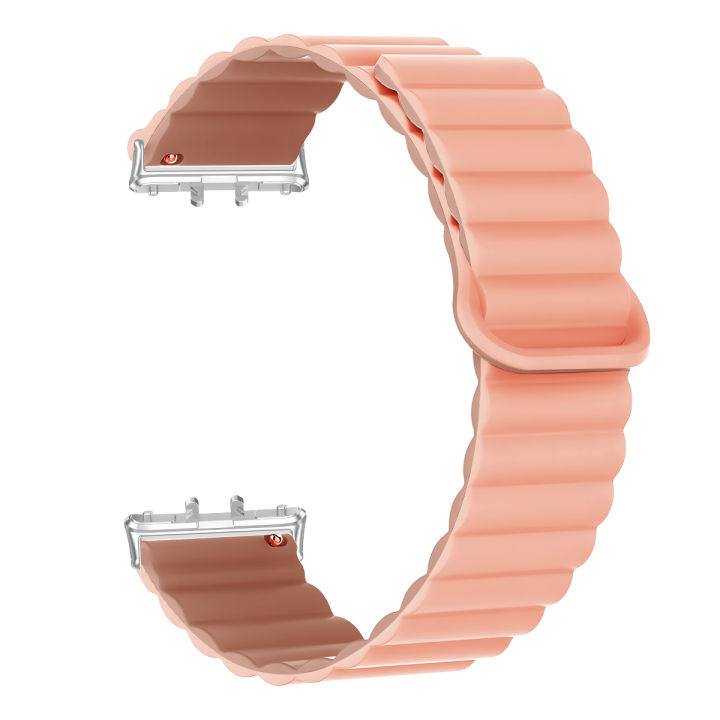 Magnetic Silicone Loop Strap For Samsung Galaxy Fit 3 Smartwatch ...
