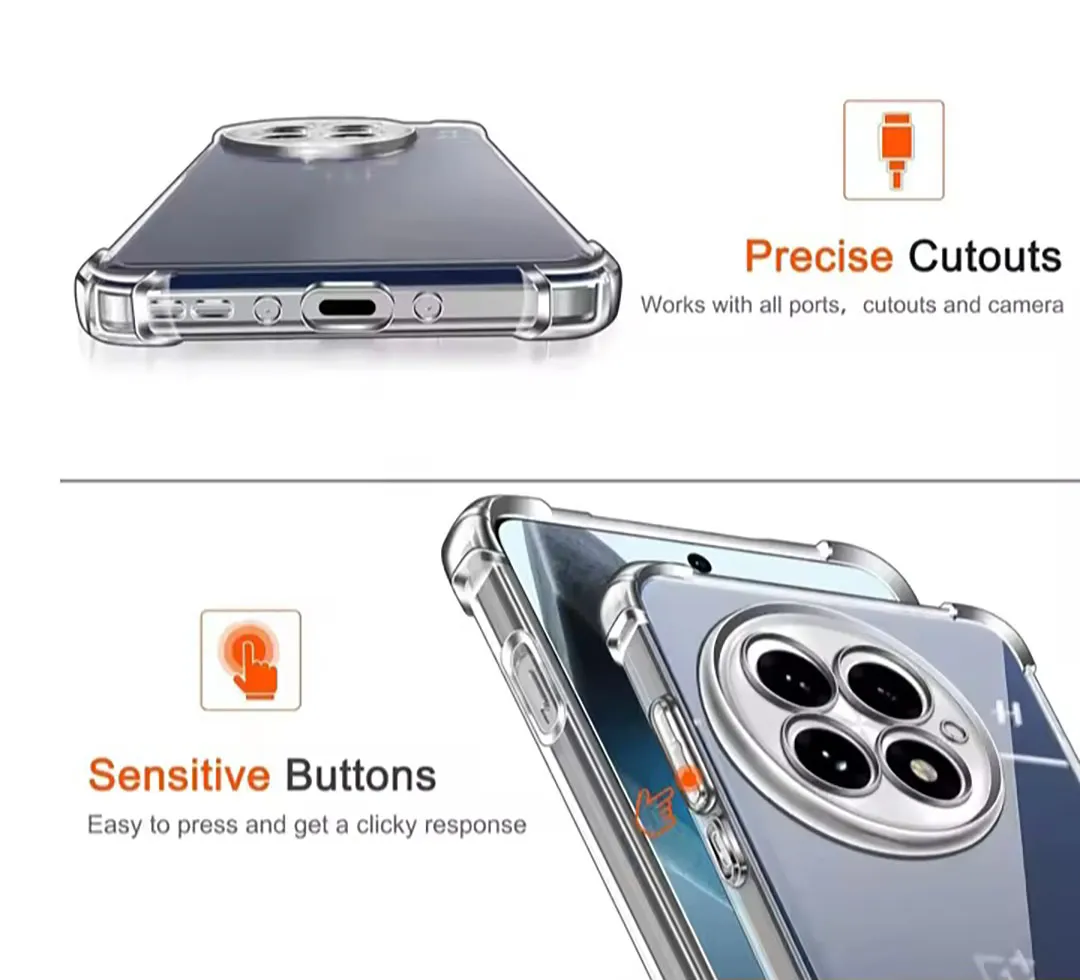 For Infinix Note 50 Pro 4G - USG Premium Silicone Case Crystal Clear ...