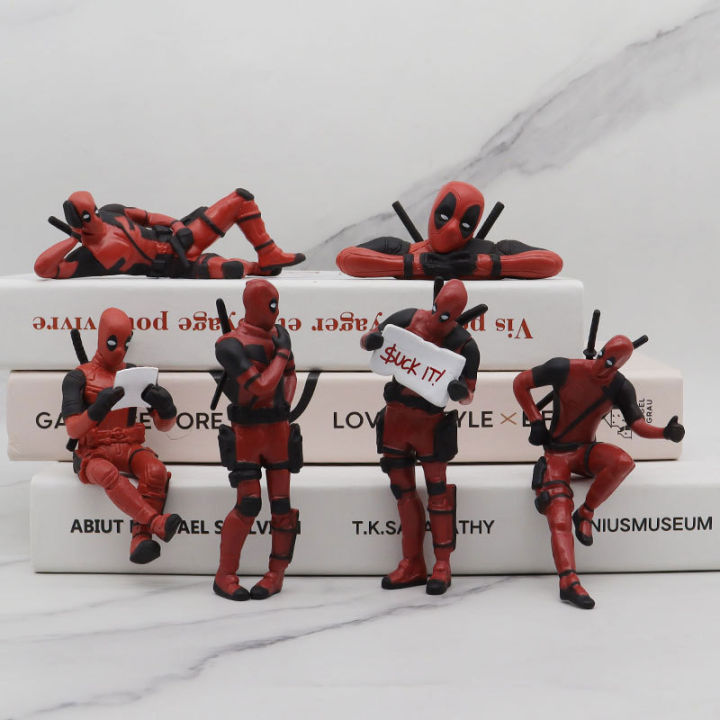 Desk Decoration Deadpool Car Home Office Marvel 8cm X-MAN Funny Cute ...