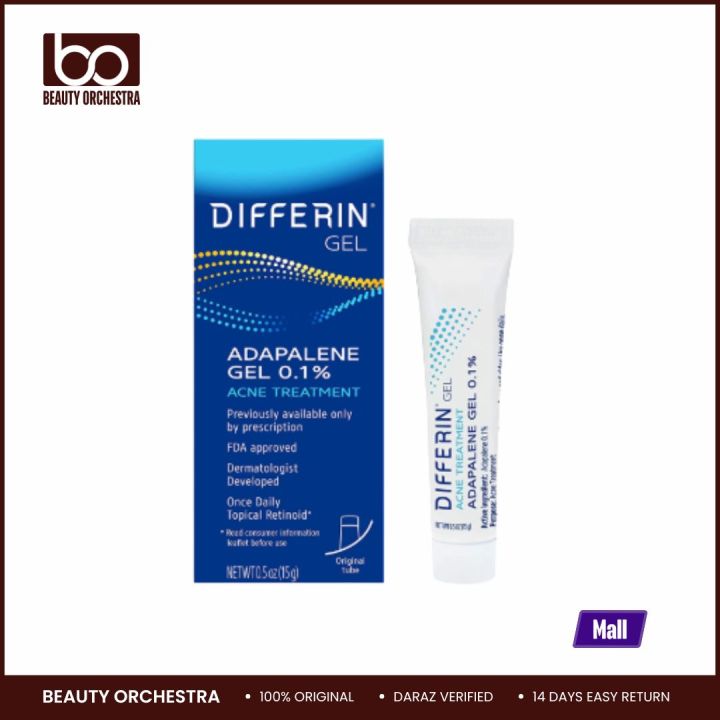 Differin Adapalene 0.1% Acne Treatment Gel - 15g | Daraz.com.bd