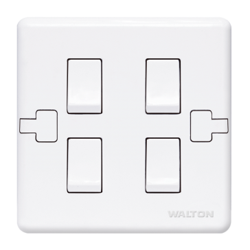 Walton 4 Gang W1 Switch /Wall Four Gang Switch | Daraz.com.bd