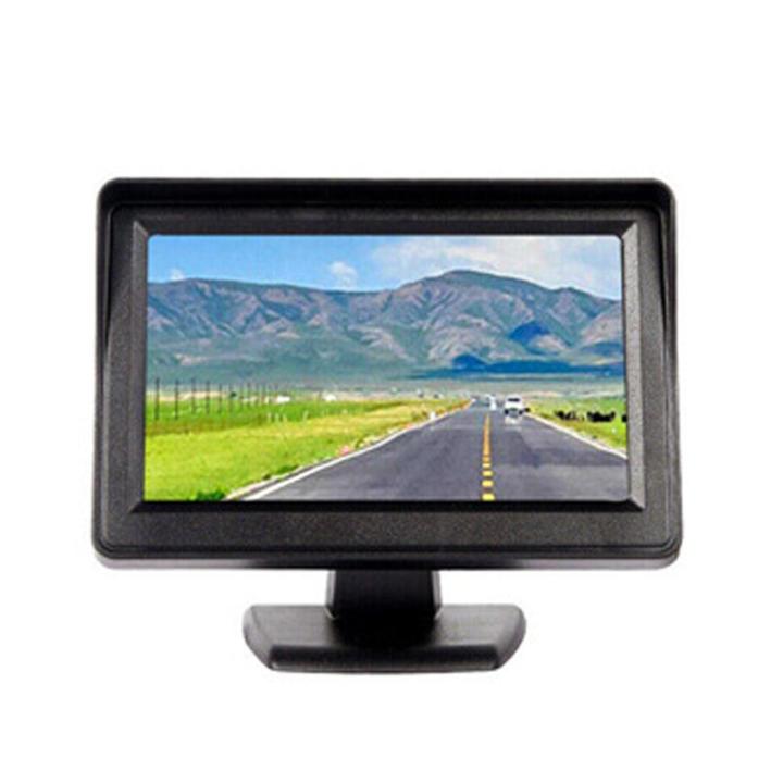 LI 4.3-inch Hd Car Monitor Tft Screen 2-way Signal Input Parking Rear ...