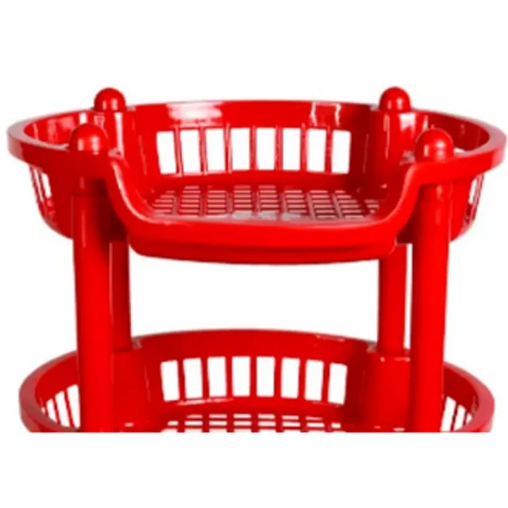Plastic round rack for kitchen 4step kitchen vegetable rack | Daraz.com.bd