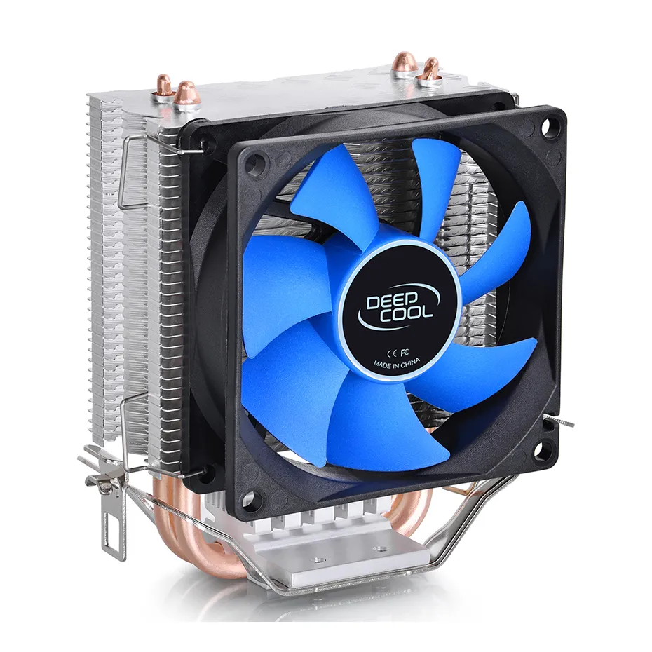 DEEPCOOL ICE EDGE MINI FS V2.0 2 Heatpipes CPU Cooler 80mm Fan Radiator ...