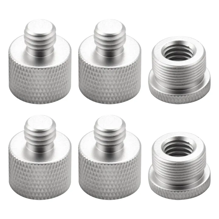 6 Pcs Mic Thread Adapter Set 5/8 Female to 3/8 Male and 3/8 Female to 5 ...