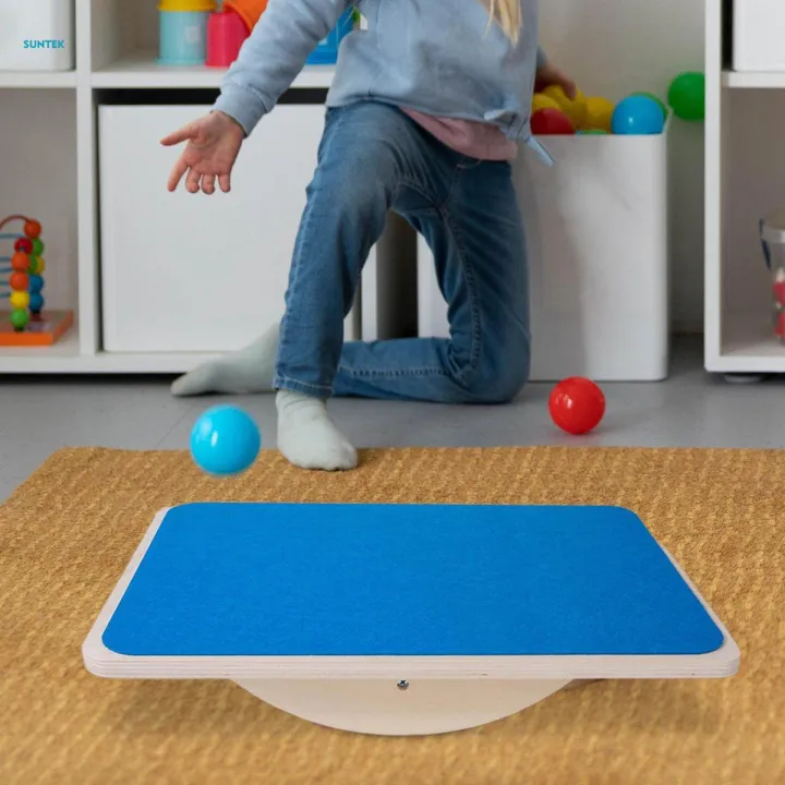 Montessori Balance Board Curvy Equipment Toys Rocker Board Balancing ...