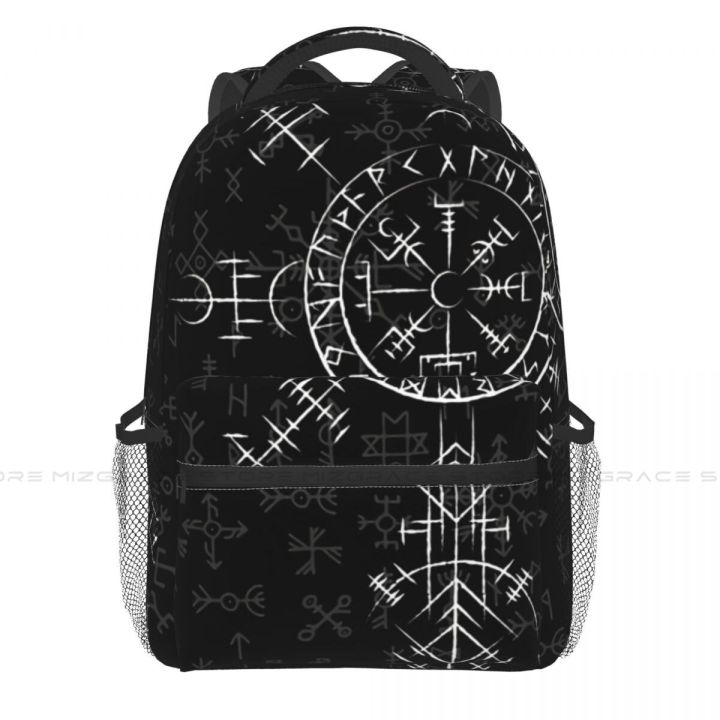 School Bag Celtic Lucky Charm Compass Symbole Celtic Vegvisir Travel ...