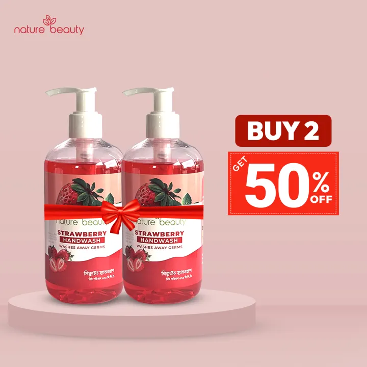 Nature Beauty Strawberry Hand Wash-370ml (Buy 2 Get 50% Off) | Daraz.com.bd