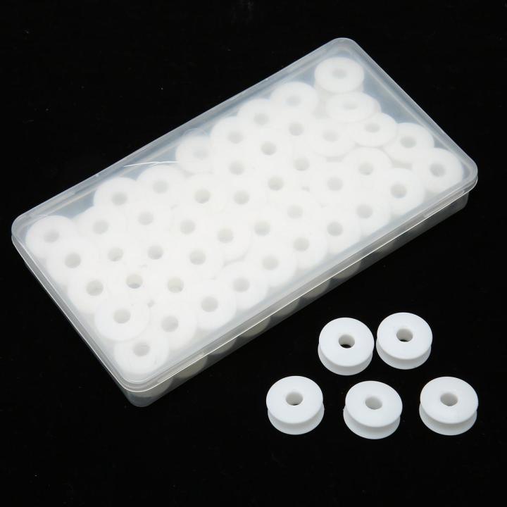 Plastic Sewing Machine Bobbins, 100 Pieces Bobbin for Flat Sewing ...