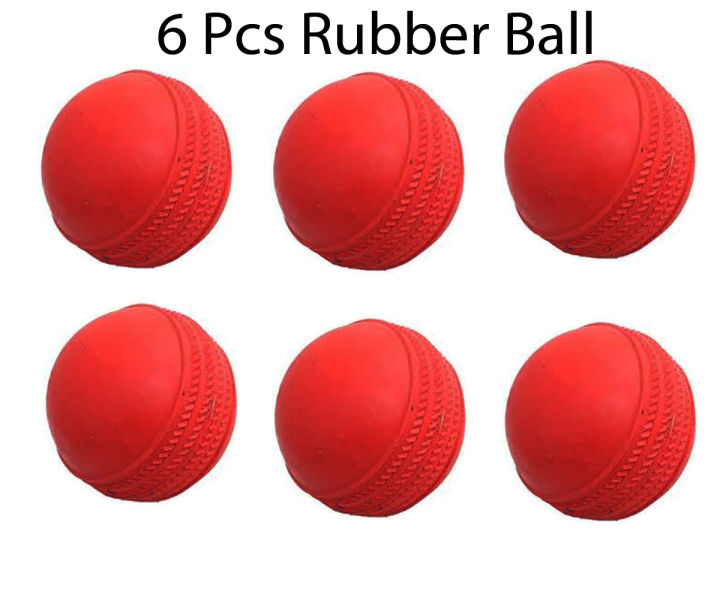 Play Cricket With 6 Pcs Cricket Rubber Ball - Maruti - Indian - Perfect ...