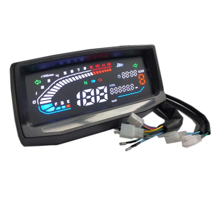 Motorcycle Speedometer Digital Meter forHonda Pro 160 LED RPM ...