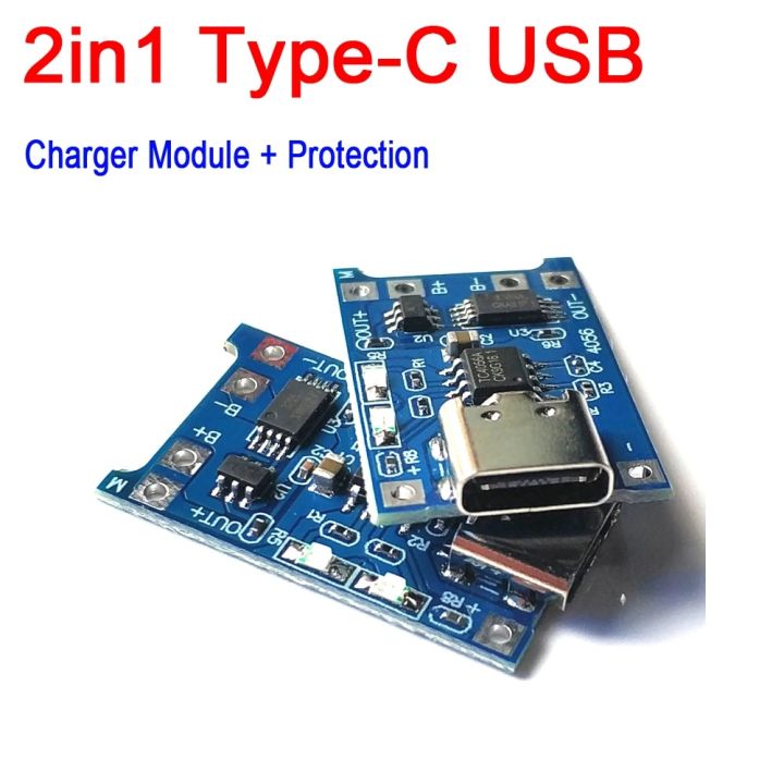 【3C VictoryEagle】Lithium Charger Charging / Protection Board Type-C TP4056 1A 1S 3.7V 18650 Li ...