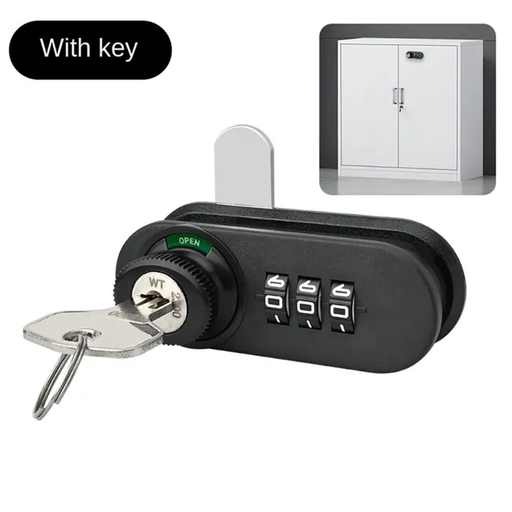 New Zinc Alloy Mechanical Password Lock 3 Digital Code Furniture ...