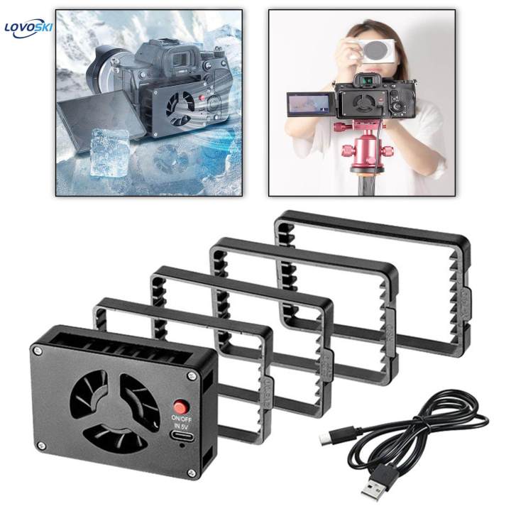 Camera Cooling Fan Black Camera External Cooling System for ZV-1 A6700 ...