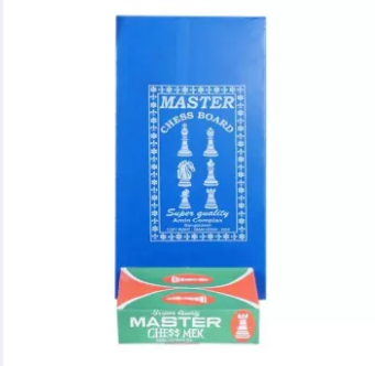 Master Chess Board Game With Guti Set - Black and White | Daraz.com.bd