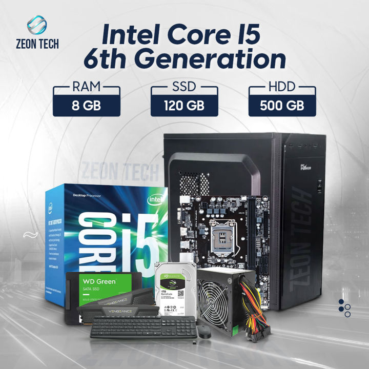 Intel Core i5 6Th Generation RAM 8GB SSD 120GB HDD 500GB Graphics 2GB ...