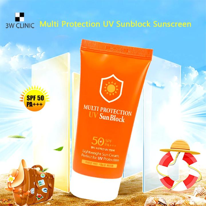 3W CLINIC Multi Protection UV Sun Block - 70ml | Daraz.com.bd