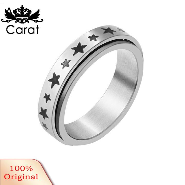 Spinner Rings Thin Women Men Moon Star Sun Ring Stress Relieving Reduce ...