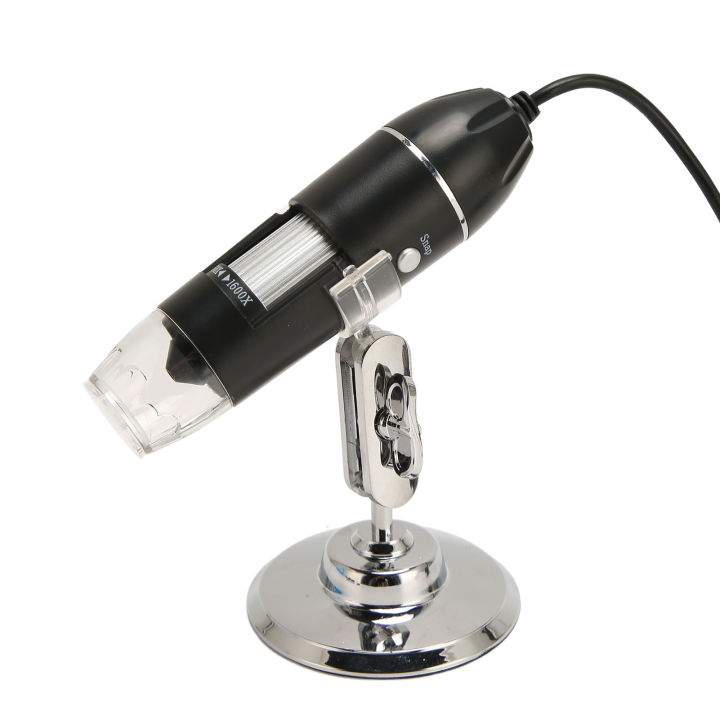 USB Digital Microscope 1600X Magnification 8 LED Portable HD Digital ...