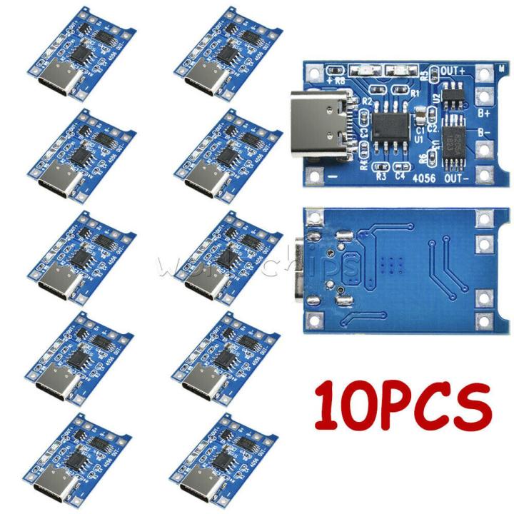 10Pcs TYPE-C PORT TP4056 TP-4056 5V 1A Type-C USB With Battery ...