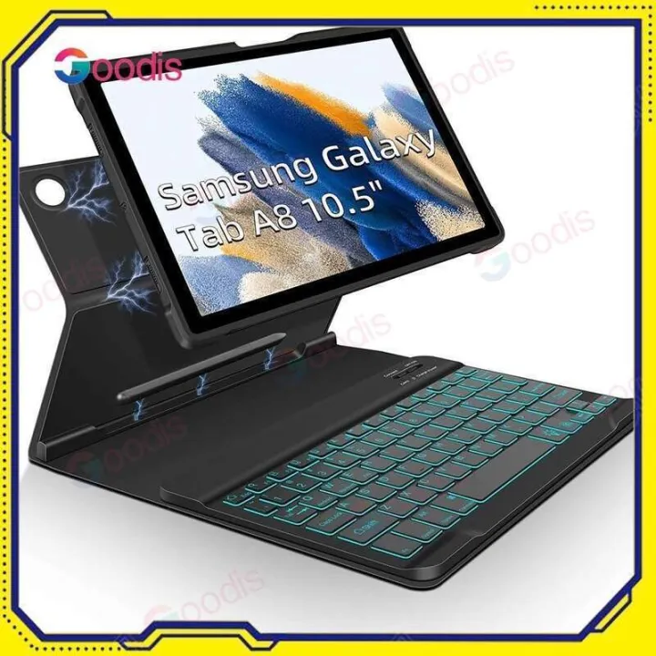 Magnetic Detachable Wireless Bluetooth Keyboard Case For Samsung Galaxy Tab S6 Lite S7 FE A8 S9 ...
