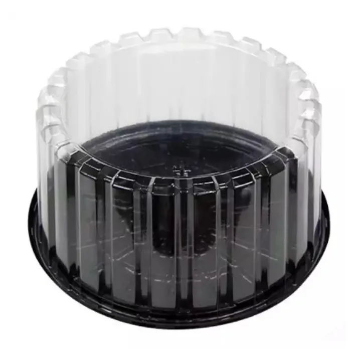 12 Pieces 10 inch Round Shape Food Grade Plastic Cake Box | Daraz.com.bd