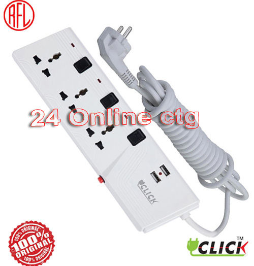 Multi Extension Click 2 pin 3Port 10Feet Cable 2 Usb Port 2Pin, Multi ...