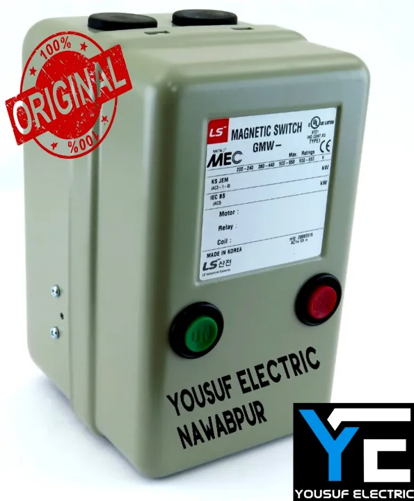 LS Magnetic Motor starter switch GMW-22MB AC 220V steel body switch ...