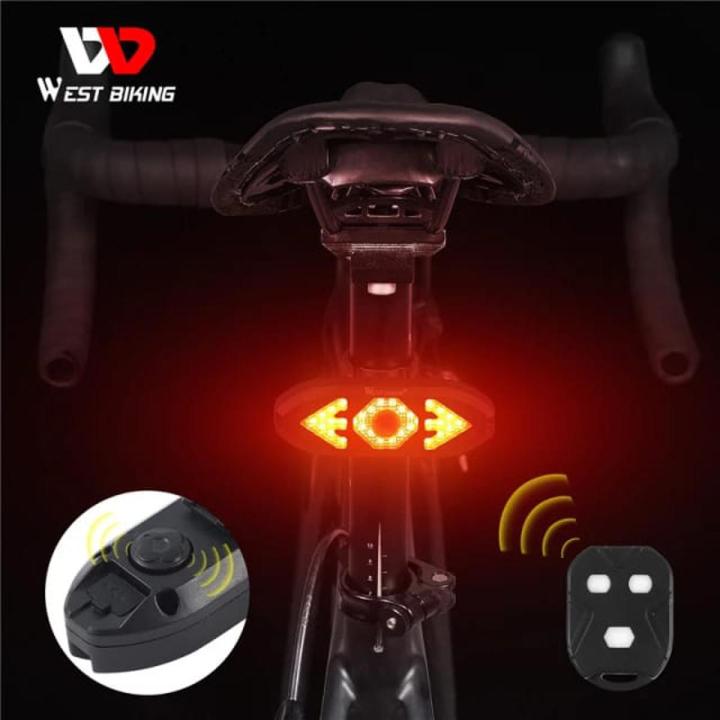 Bike & Bicycle Waterproof Turn Signals Remote Control Bicycle Direction ...