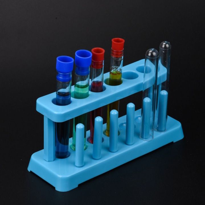 18mm Hole Diameter Plastic Test Tube Rack Durable Blue Plastic ...