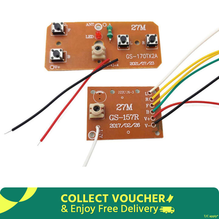 27Mhz 4Ch Rc Remote Control Board Two-Way Rc Radio Transmitter And ...