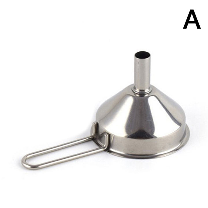 1Pc Kitchen Stainless Steel Funnel Oil Leak Cone Can Be Hung Wine ...