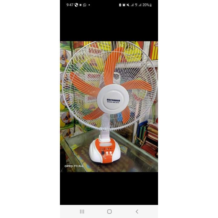 Rechargeable AC DC Fan Defender Model-0016 | Daraz.com.bd