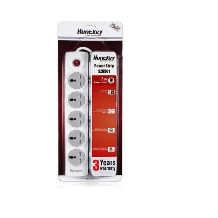 Huntkey - SZN501 Power Extension, Smart Surge Protector Power Strip ...