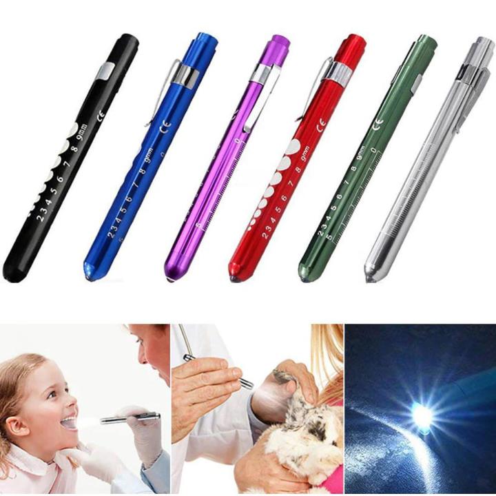 Portable LED Flashlight Work Light Medical First Aid Pen Light Torch ...