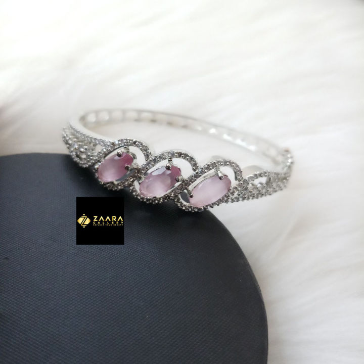 Diamond Cut AD Stone Bracelet For Girls & Women (Imported) - M-DCB-1020 ...