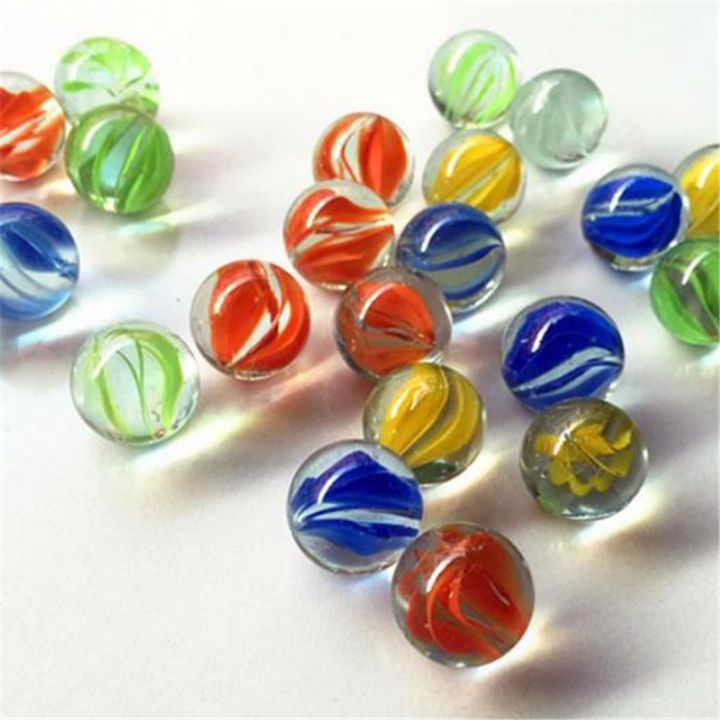 10/20PCS 14mm Colorful Glass Marbles Kids Marble Run Game Marble ...