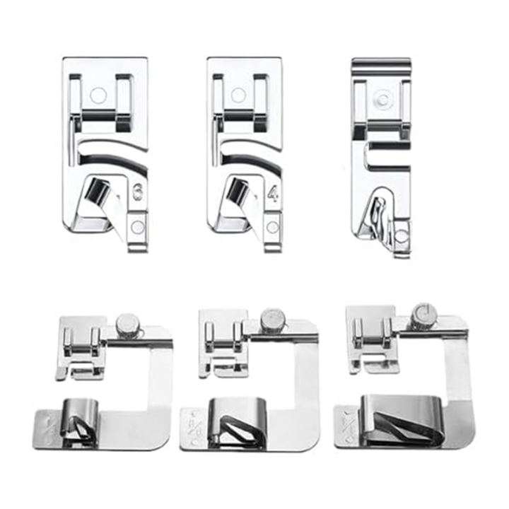 6-Piece Hemming Feet - Hemming Foot Set for Singer, , , Euro-Pro, More ...