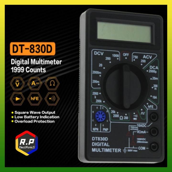 Digital Multimeter, Handheld Digital Multimeter LCD Backlight Portable ...
