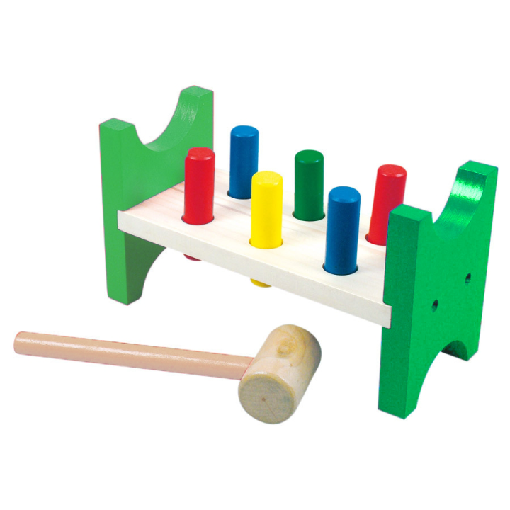 Wooden Toy Percussion Platform Hammer Bench | Daraz.com.bd