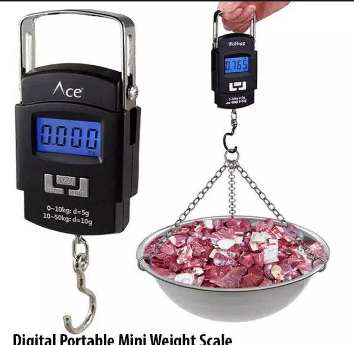 Digital Hanging Weight Scale, Portable Hanging Electronic Hook Scale(50 ...