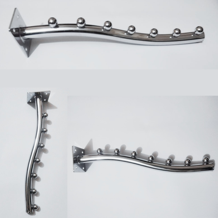 1 pcs 10 boll Steel Wall Mounted Hanger Rack Shop Display - Hanger ...