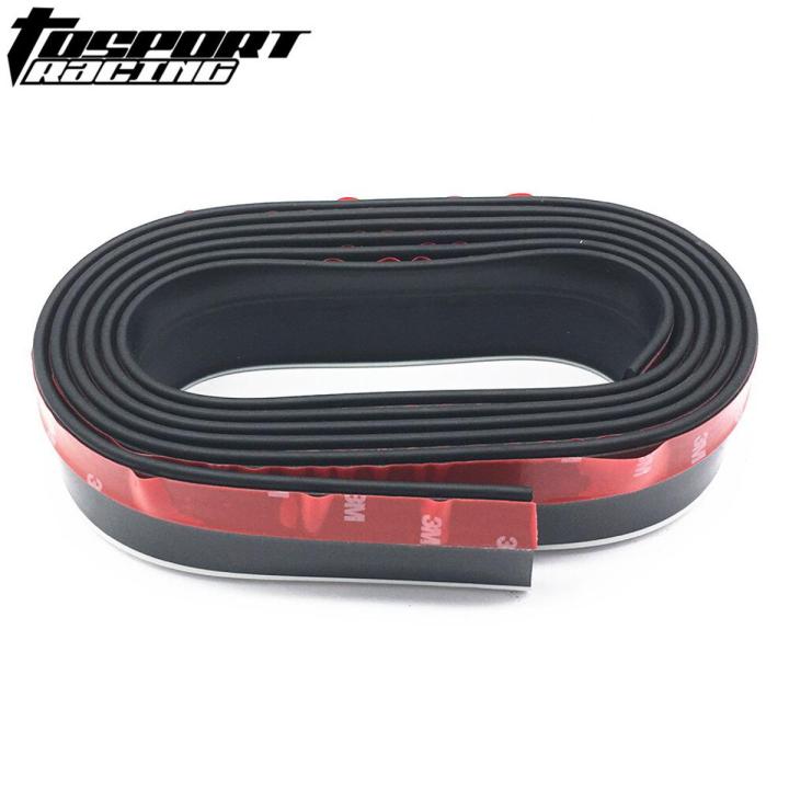 2.5M Car Front Bumper Lip Protector Rubber Splitter Valance Chin Body ...