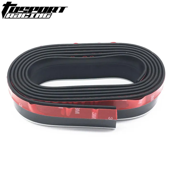 2.5M Car Front Bumper Lip Protector Rubber Splitter Valance Chin Body ...
