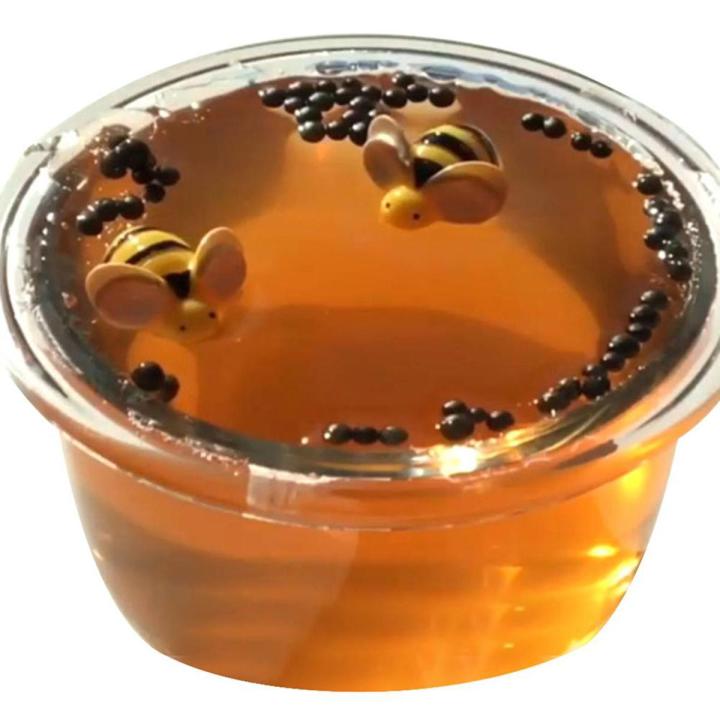 【happy one】Hot Crystal Slime Toys Clear Slime Bee Polymer Clay Modeling ...