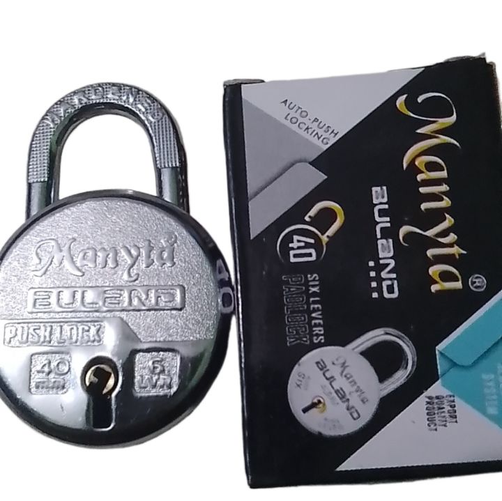 Manyta Buland 40mm 6 Lever Indian Pad Lock | Daraz.com.bd
