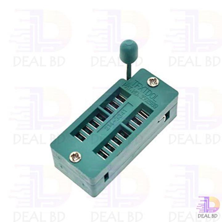 Universal ZIF Socket 14Pin DIP 14 Pin 2.54mm Pitch IC Chip ZIF Socket Adaptor For Electric ...